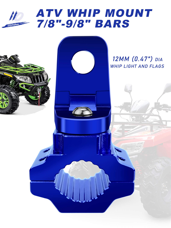 ATV Whip Mount-2PCS of Blue Color (B0BG2RFNC1) | sxs accessories